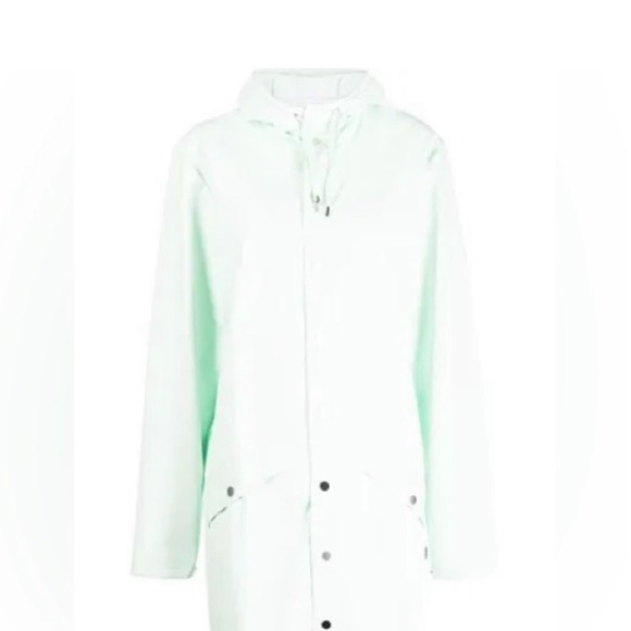 Rains | Jackets & Coats | Rains Long Jacket Rain Coat In Mineral | Poshmark
